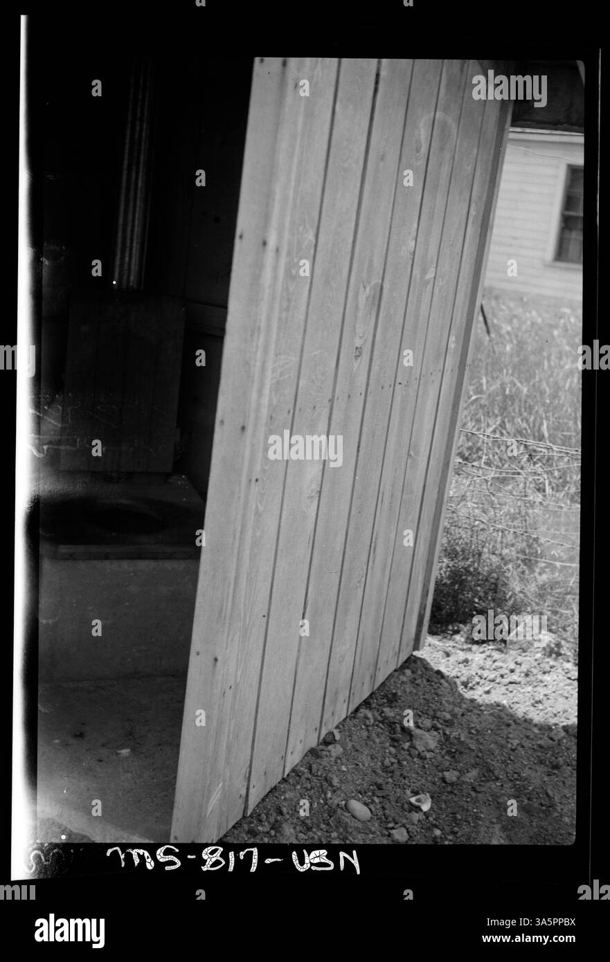 A view of a 'WPA Privy' located at an individual home in Frontier ...