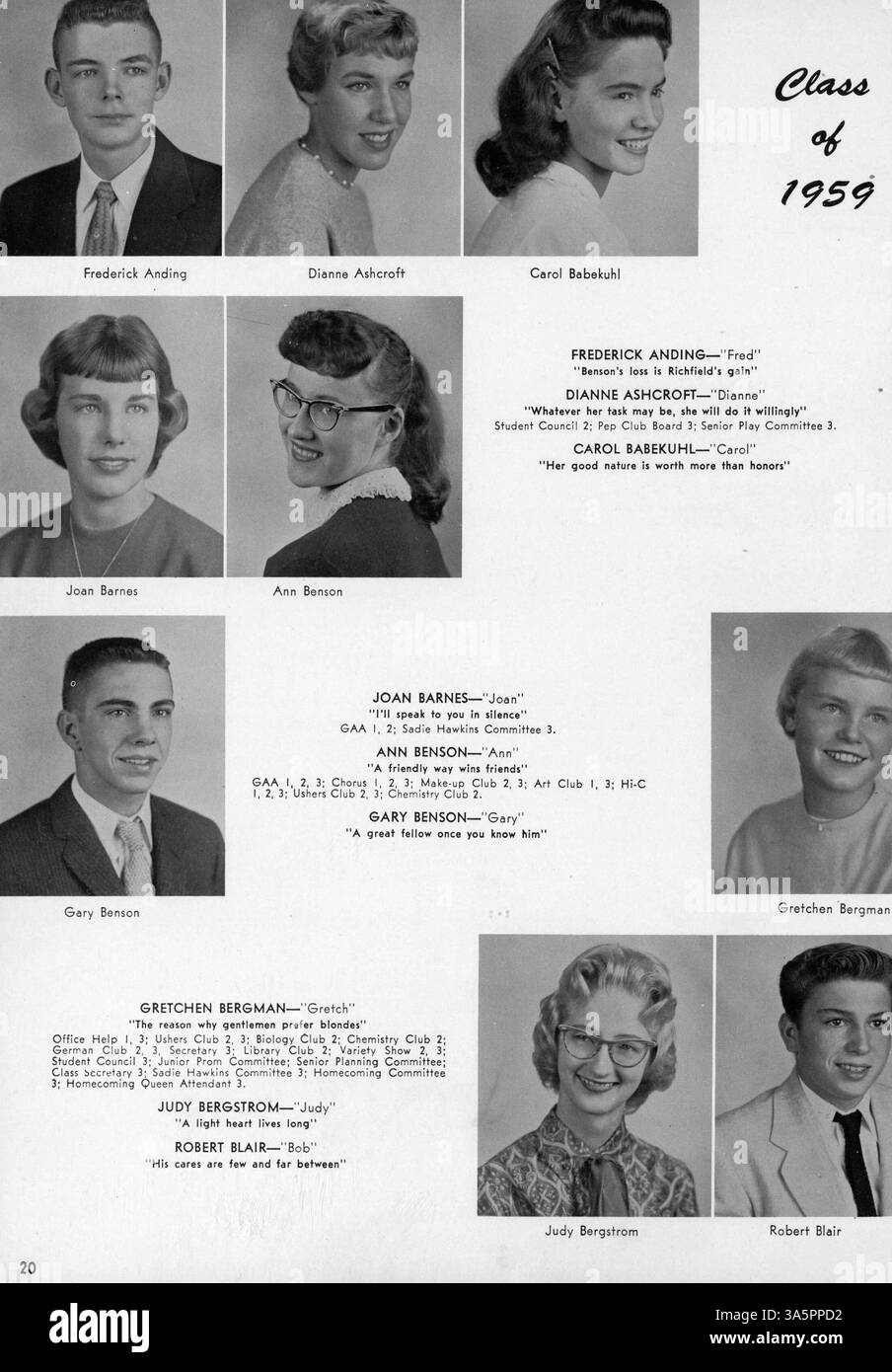 This 1959 Aurean yearbook from Richfield High School showcases the ...