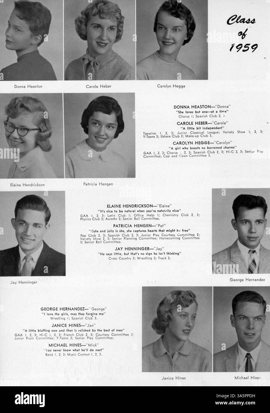 The 1959 Aurean yearbook from Richfield High School highlights the ...