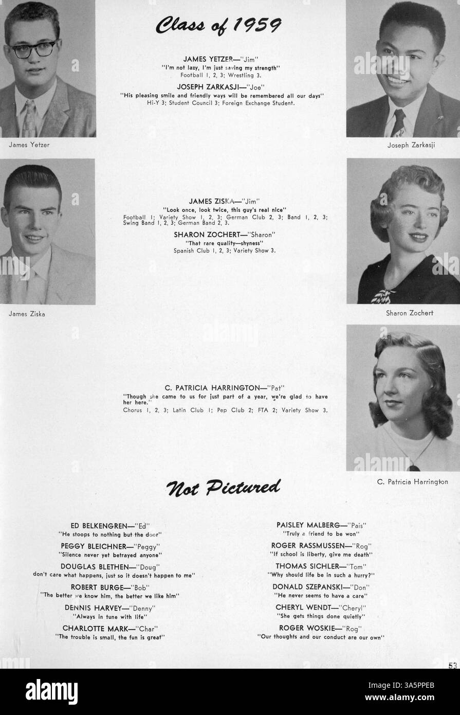 The 1959 Aurean yearbook from Richfield High School captures the school ...