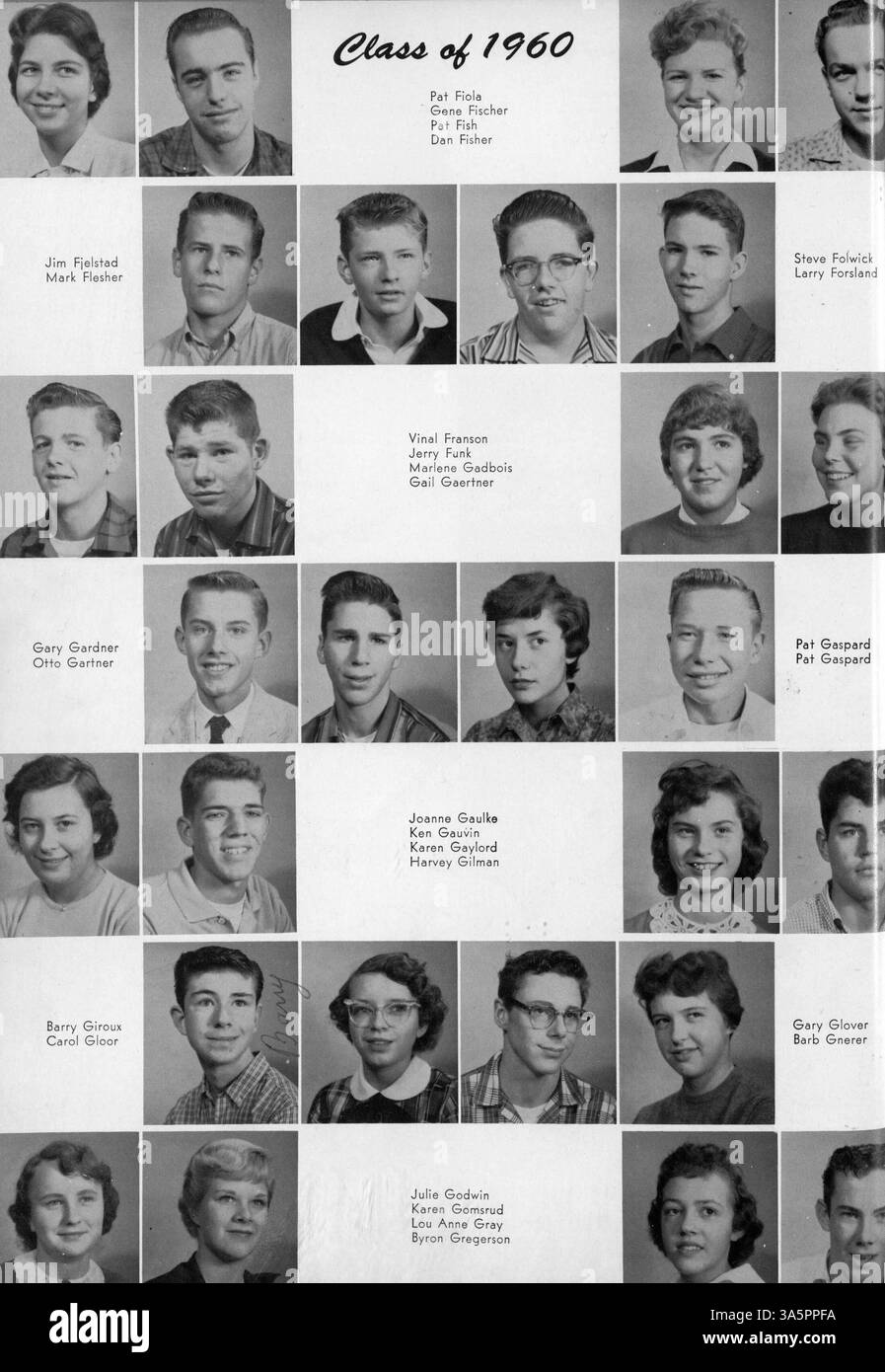 The 1959 edition of the Aurean yearbook documents the student body ...