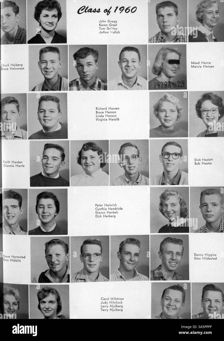 The 1959 aurean yearbook features student and faculty portraits hi-res ...