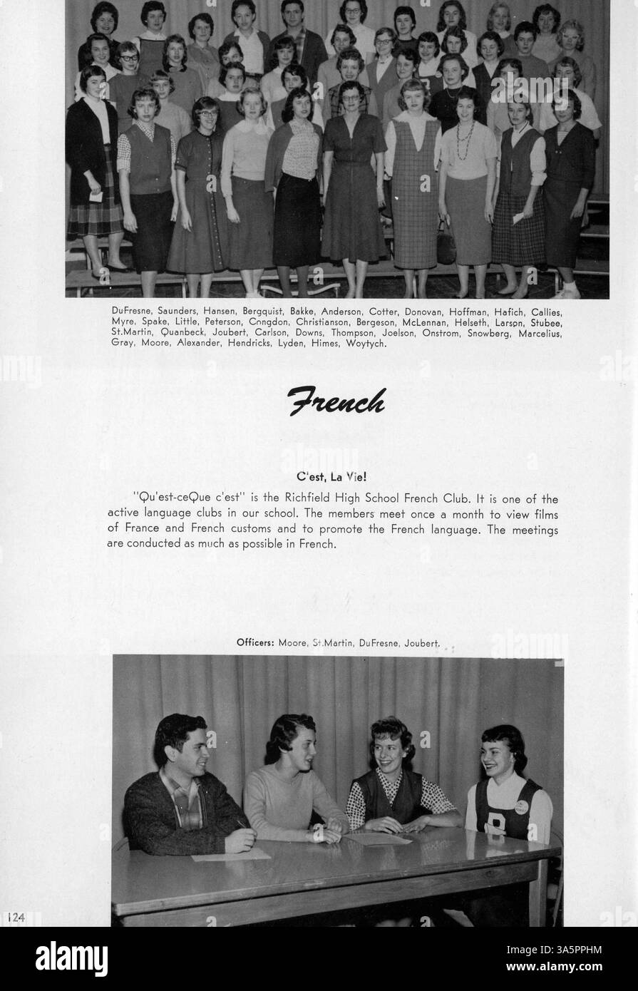 This 1959 Aurean yearbook from Richfield High School showcases students ...
