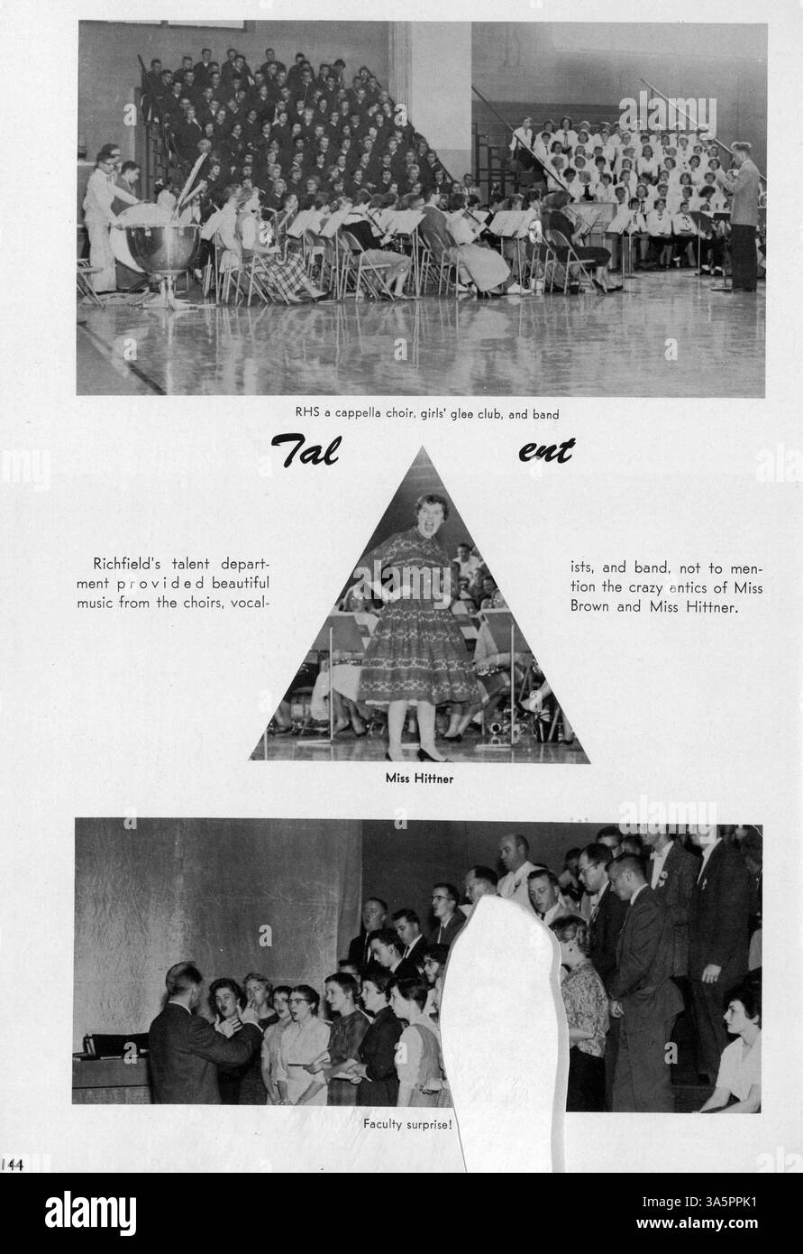 This 1959 aurean yearbook highlights student portraits hi-res stock ...