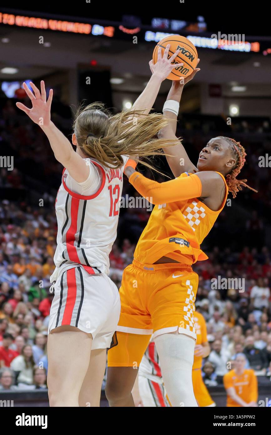 Columbus, Ohio, USA. 22nd Mar, 2025. Ohio State Buckeyes center Elsa ...