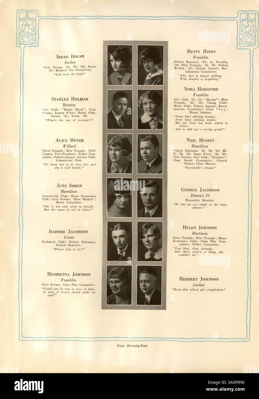 The 1926 polaris yearbook documents north high school students hi-res ...