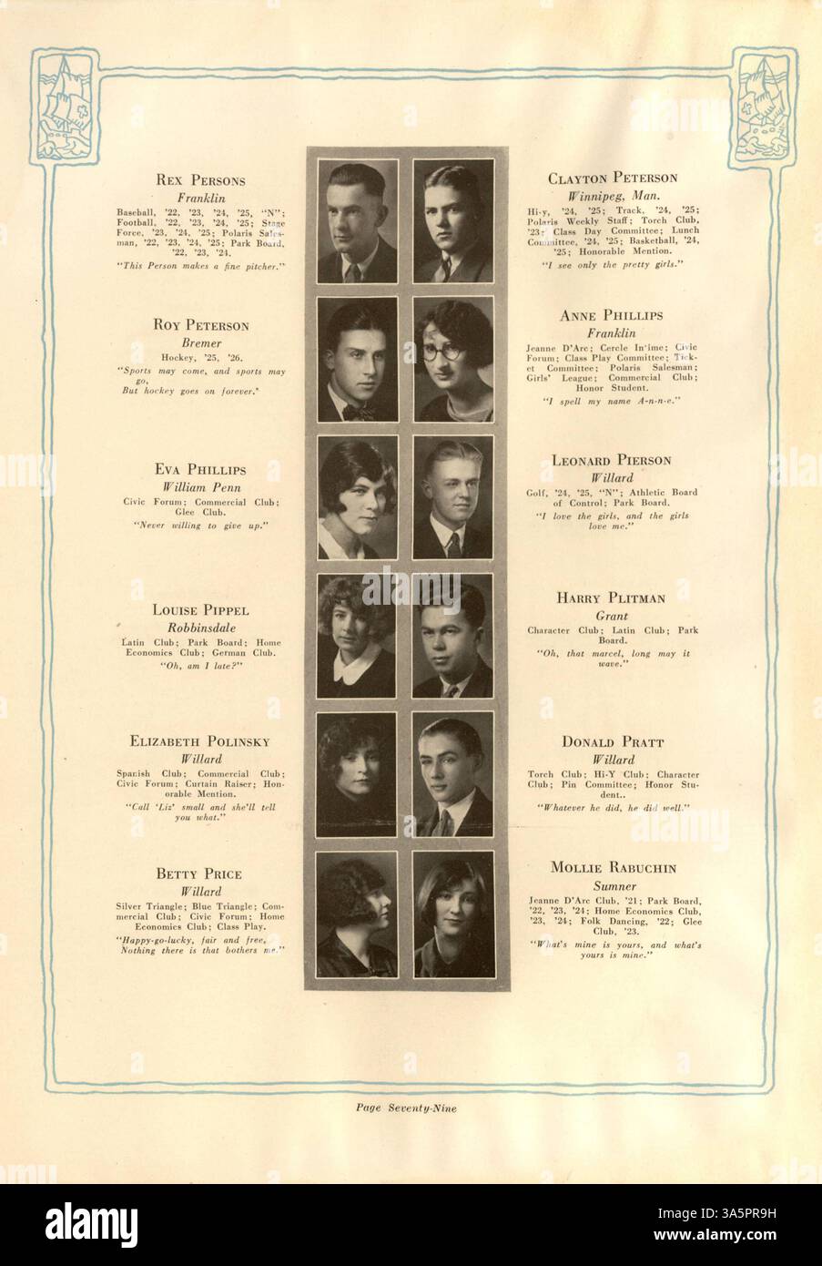 The 1926 Polaris yearbook from North High School documents student life ...
