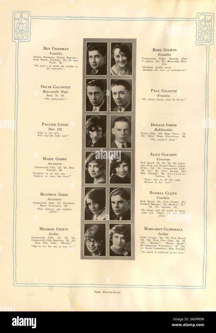 The 1926 Polaris yearbook from North High School documents various ...