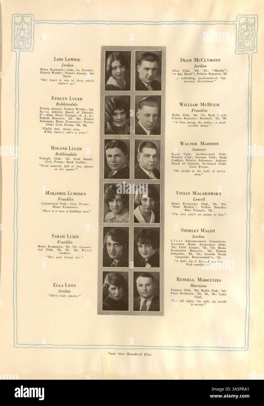 The 1926 Polaris yearbook from North High School captures student ...