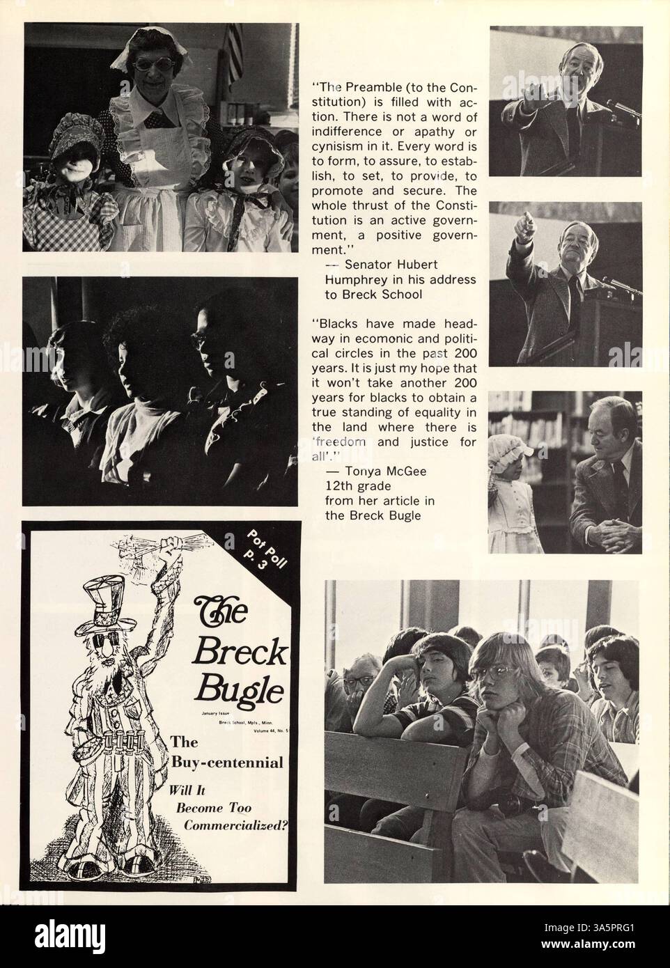 This 1976 Mustang yearbook from Breck School documents the key events ...