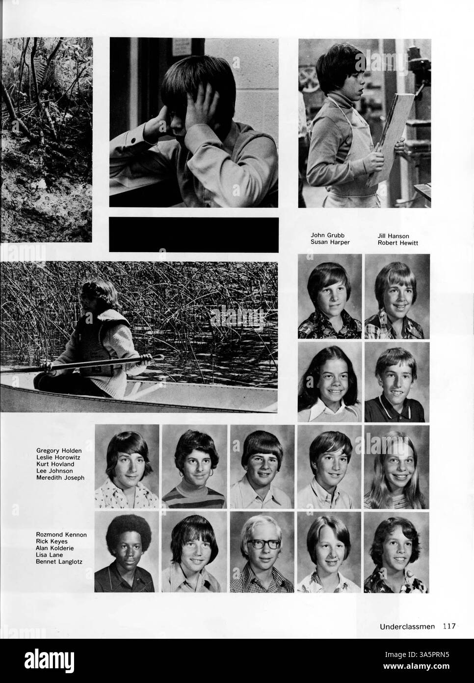 This 1976 yearbook documents the major school events hi-res stock ...