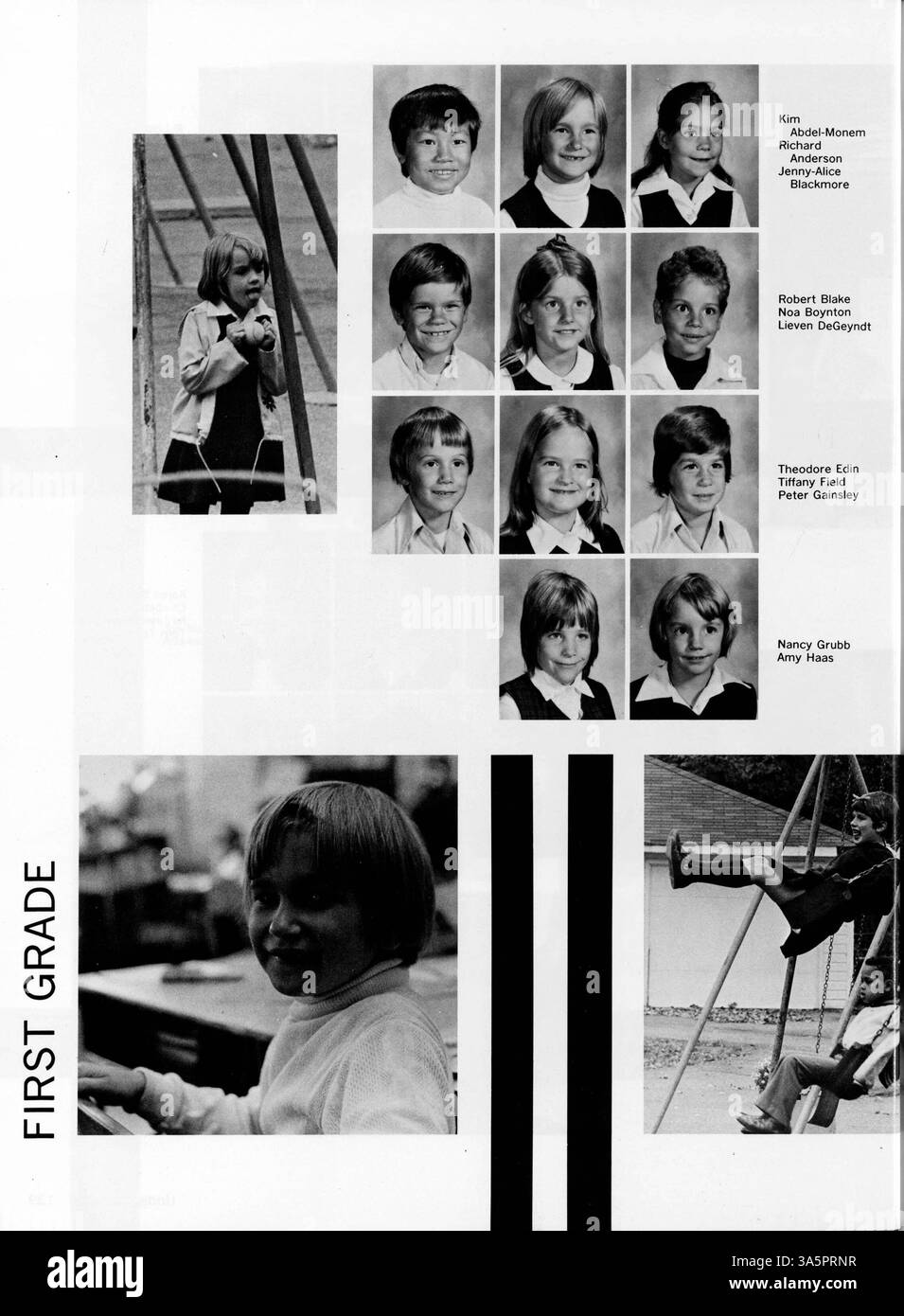 This 1976 yearbook documents the major school events hi-res stock ...