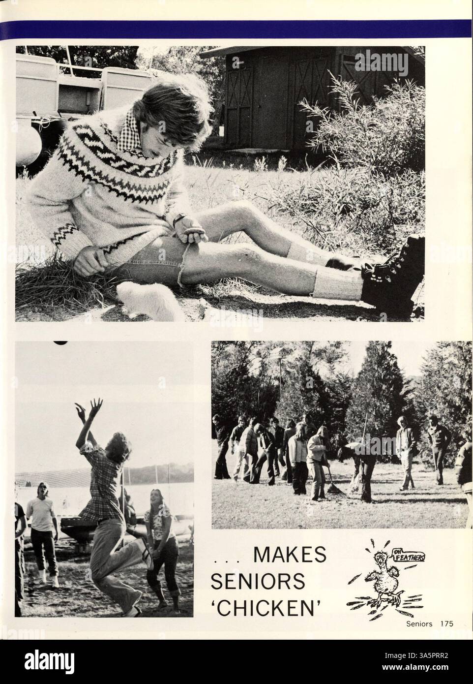 Documenting key moments of the 1975 1976 school year hi-res stock ...