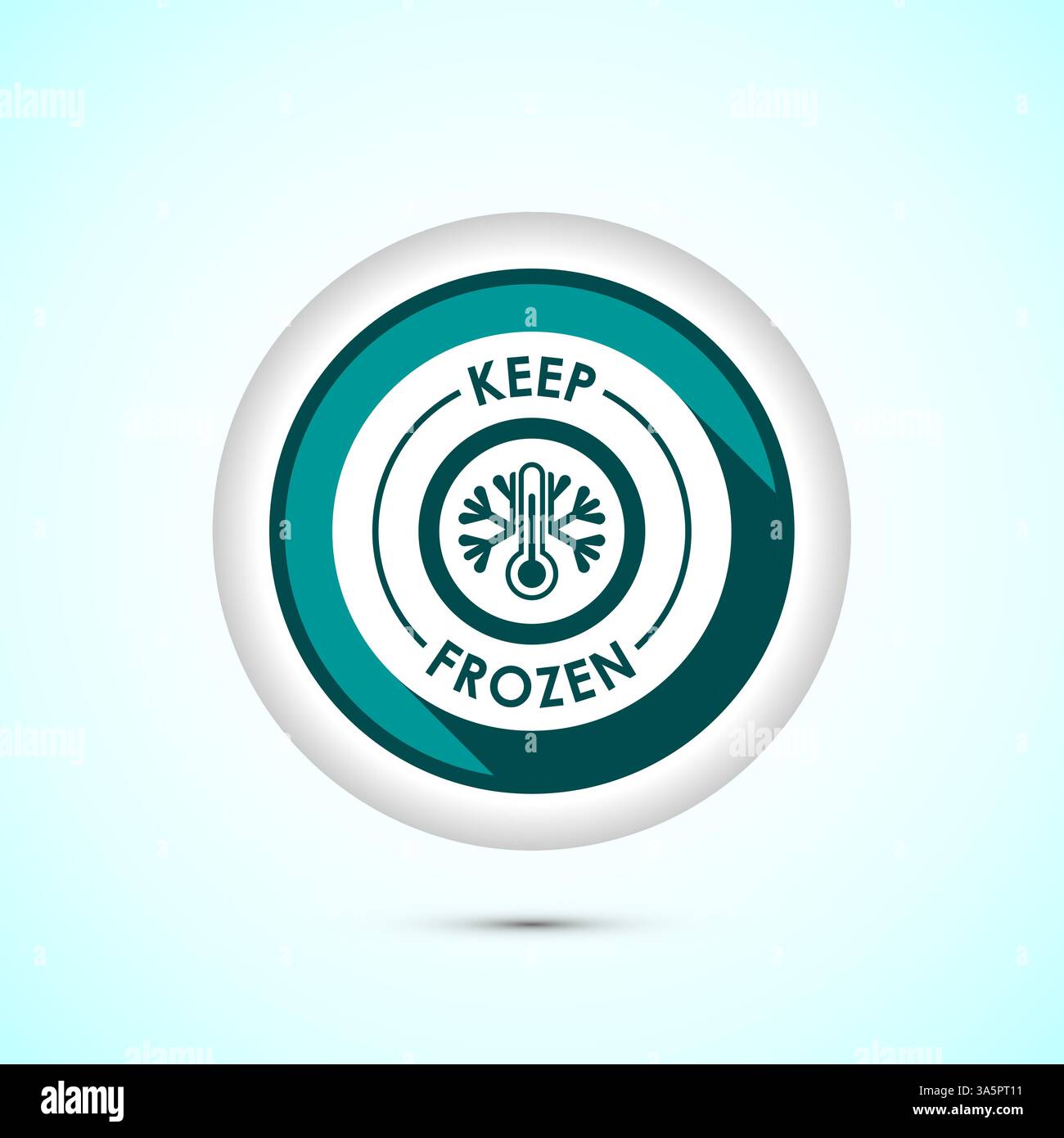 Keep frozen icon design illustration, Frozen product badge label sign ...