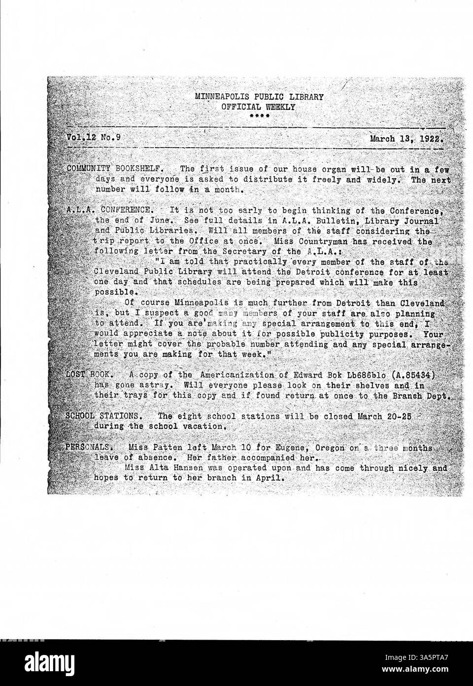 The 1922 minneapolis public library official bulletin provides e hi-res ...