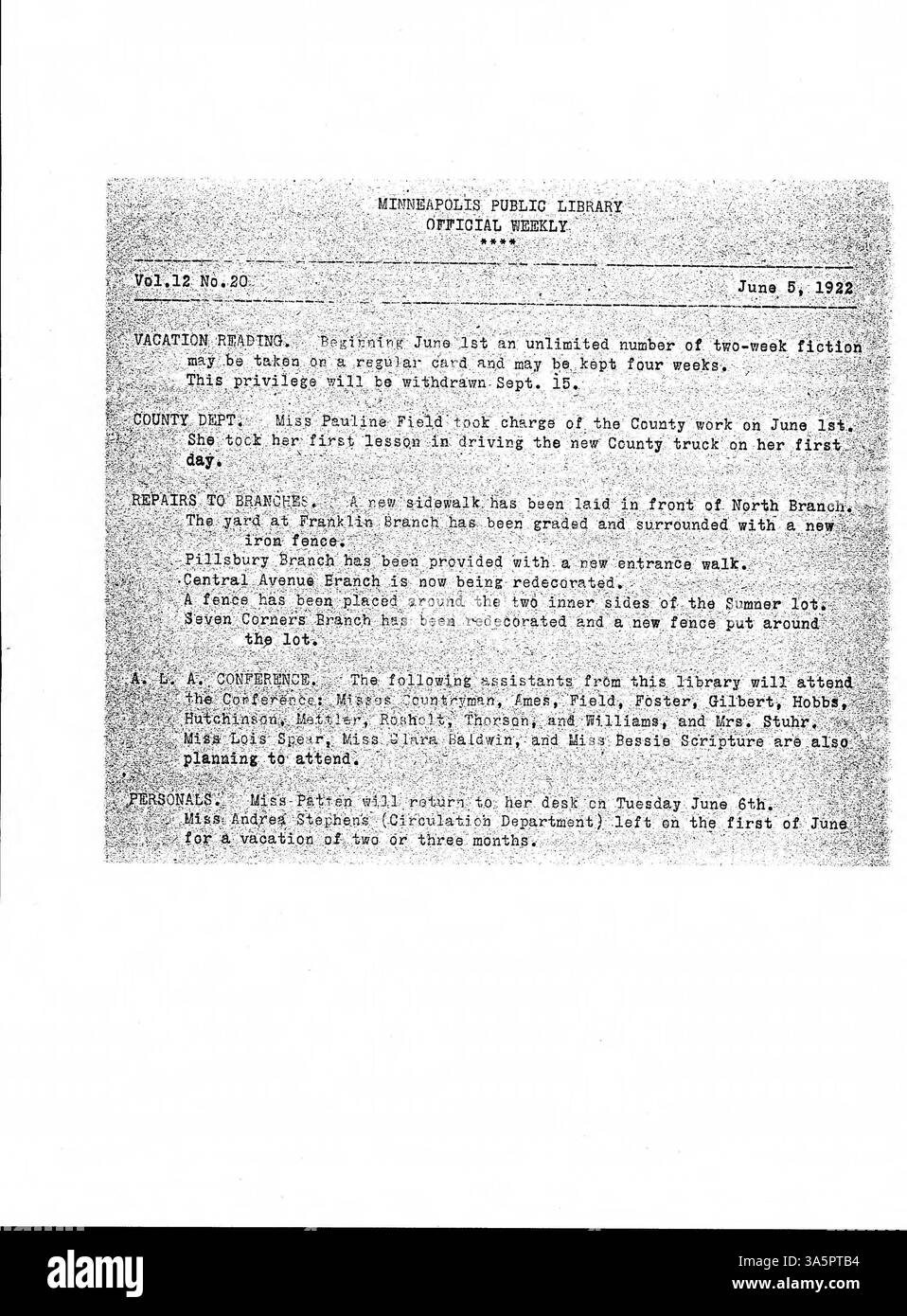 The 1922 Minneapolis Public Library Official Bulletin provides ...
