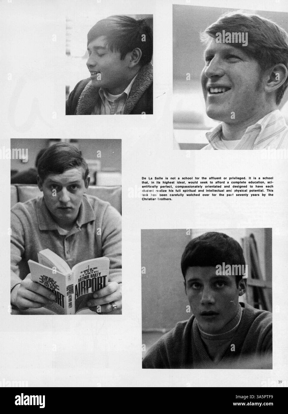 The Delta '70 yearbook from De La Salle High School documents the 1969 ...