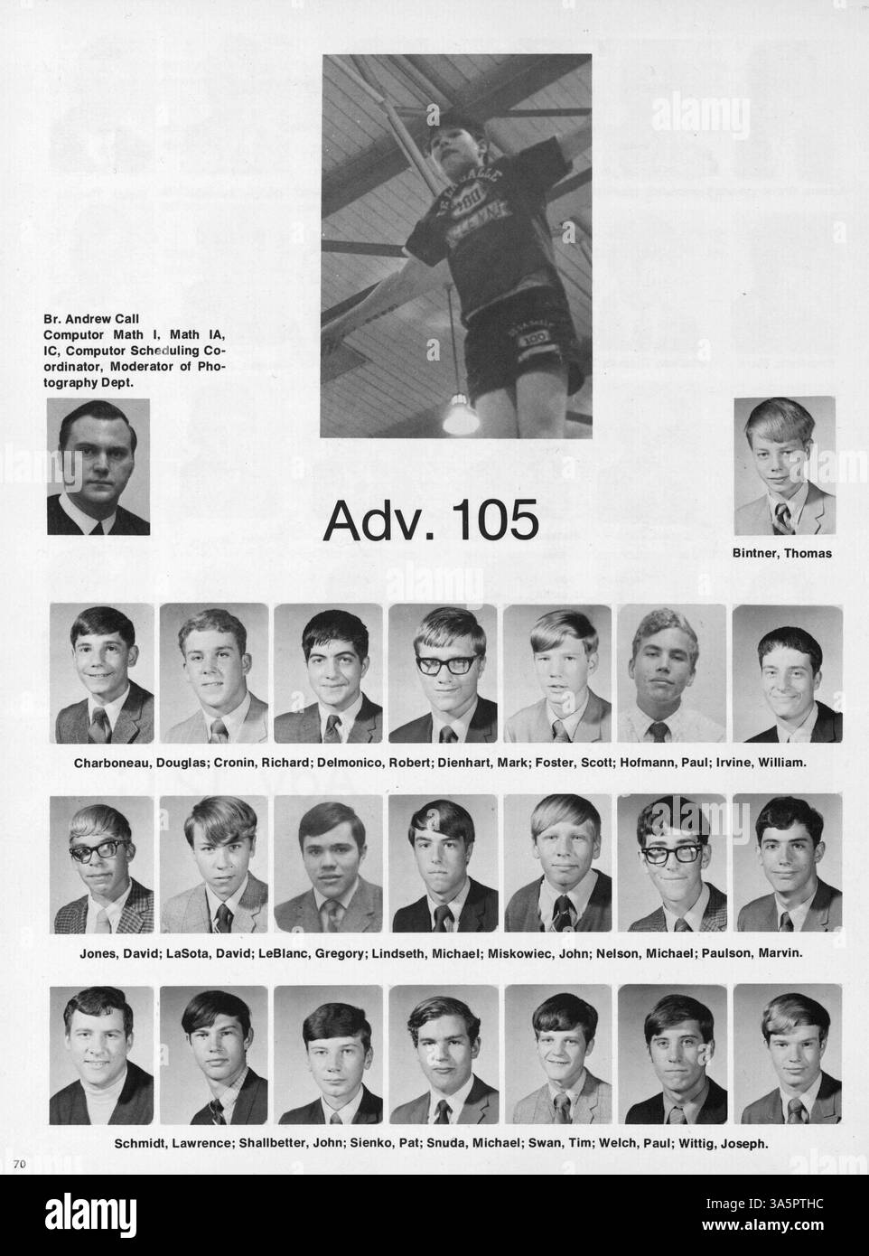 The 1970 Delta '70 yearbook from De La Salle High School highlights the student, teacher, and ...