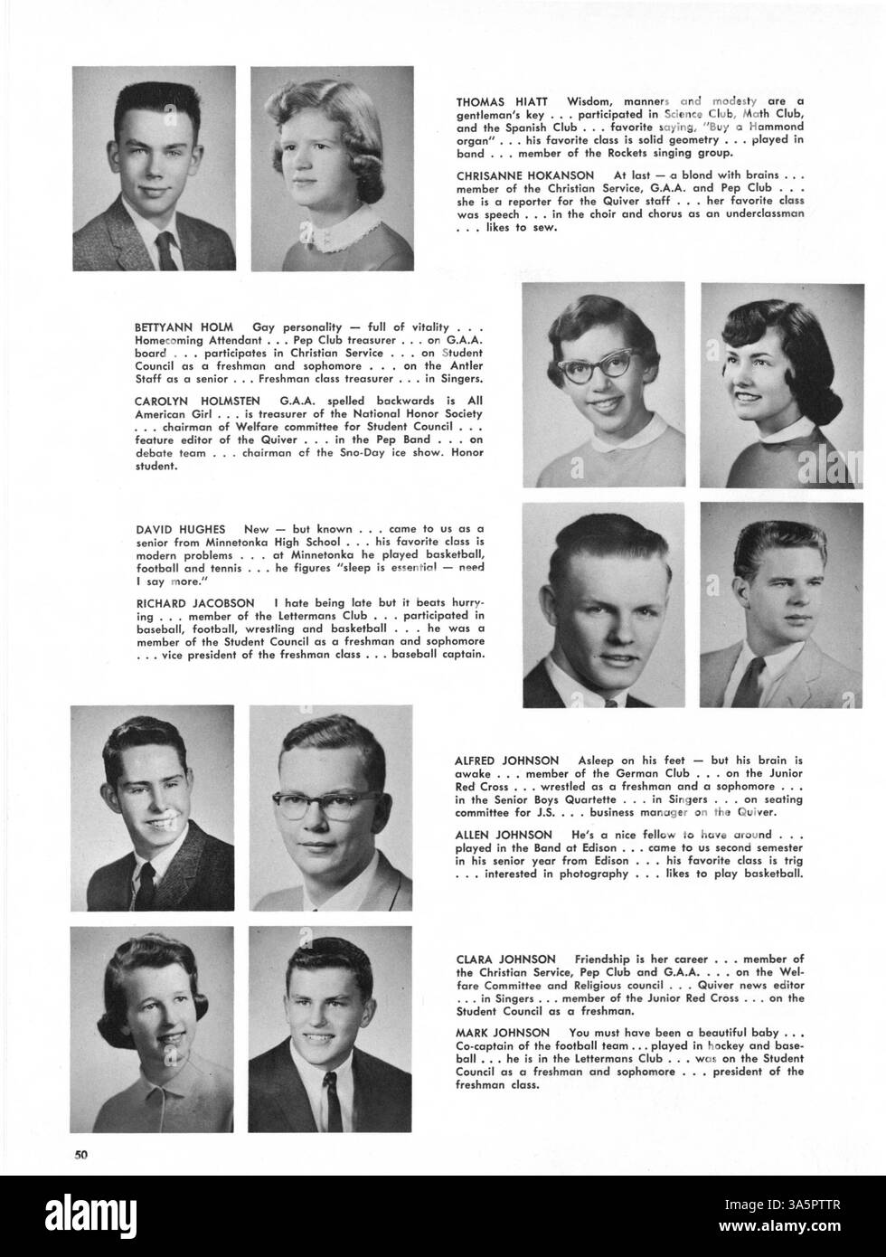The 1959 antler yearbook from minnehaha academy offers a visual hi-res ...