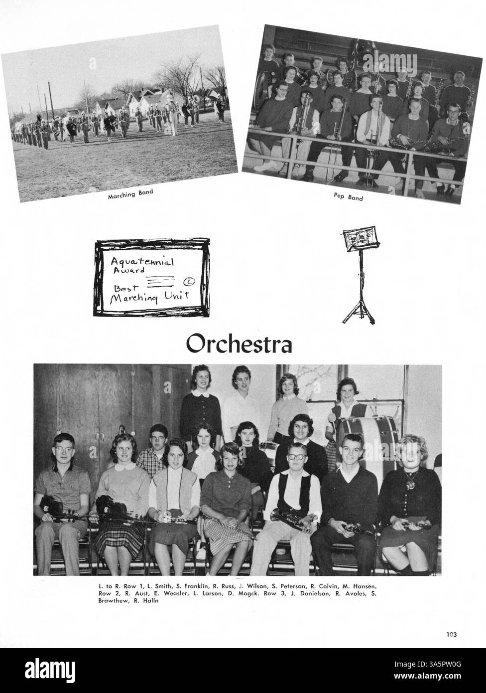 Special events from the 1958 1959 school year hi-res stock photography ...
