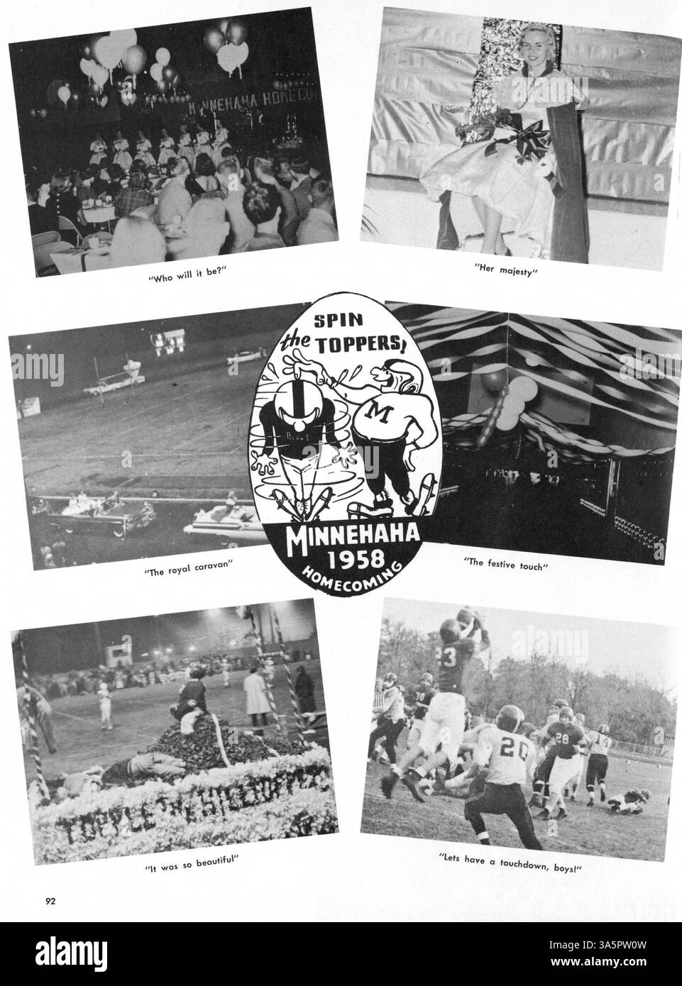 Key school events from the 1958 1959 school year Cut Out Stock Images ...