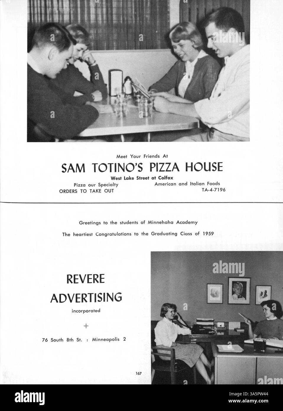 The 1959 Antler yearbook provides a historical record of the 1958-1959 ...