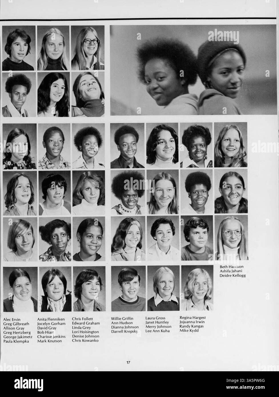 1975 collage yearbook students hi-res stock photography and images - Alamy