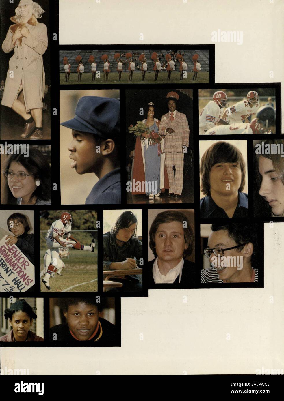 Athletic events during the 1974 1975 school year hi-res stock ...