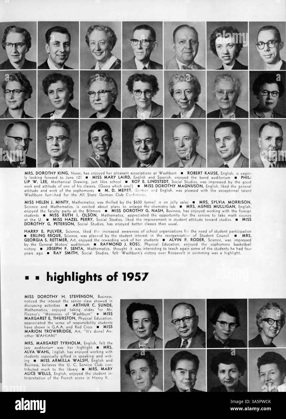 The 1957 Wahian Yearbook offers a comprehensive look at Washburn High ...