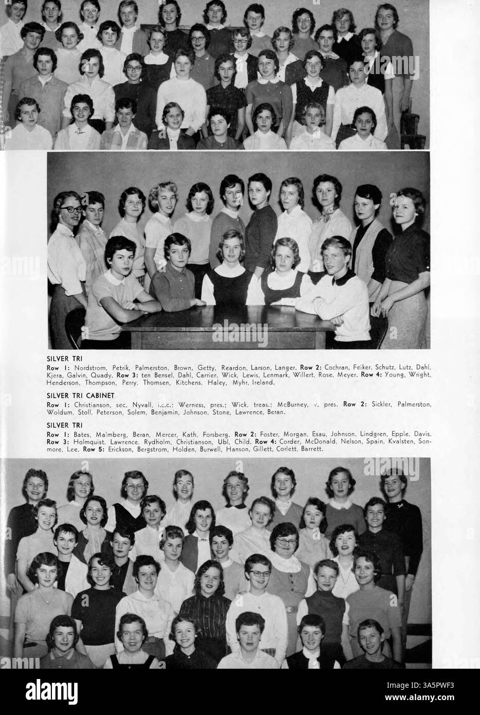 This yearbook from 1957 highlights the academic achievements hi-res ...