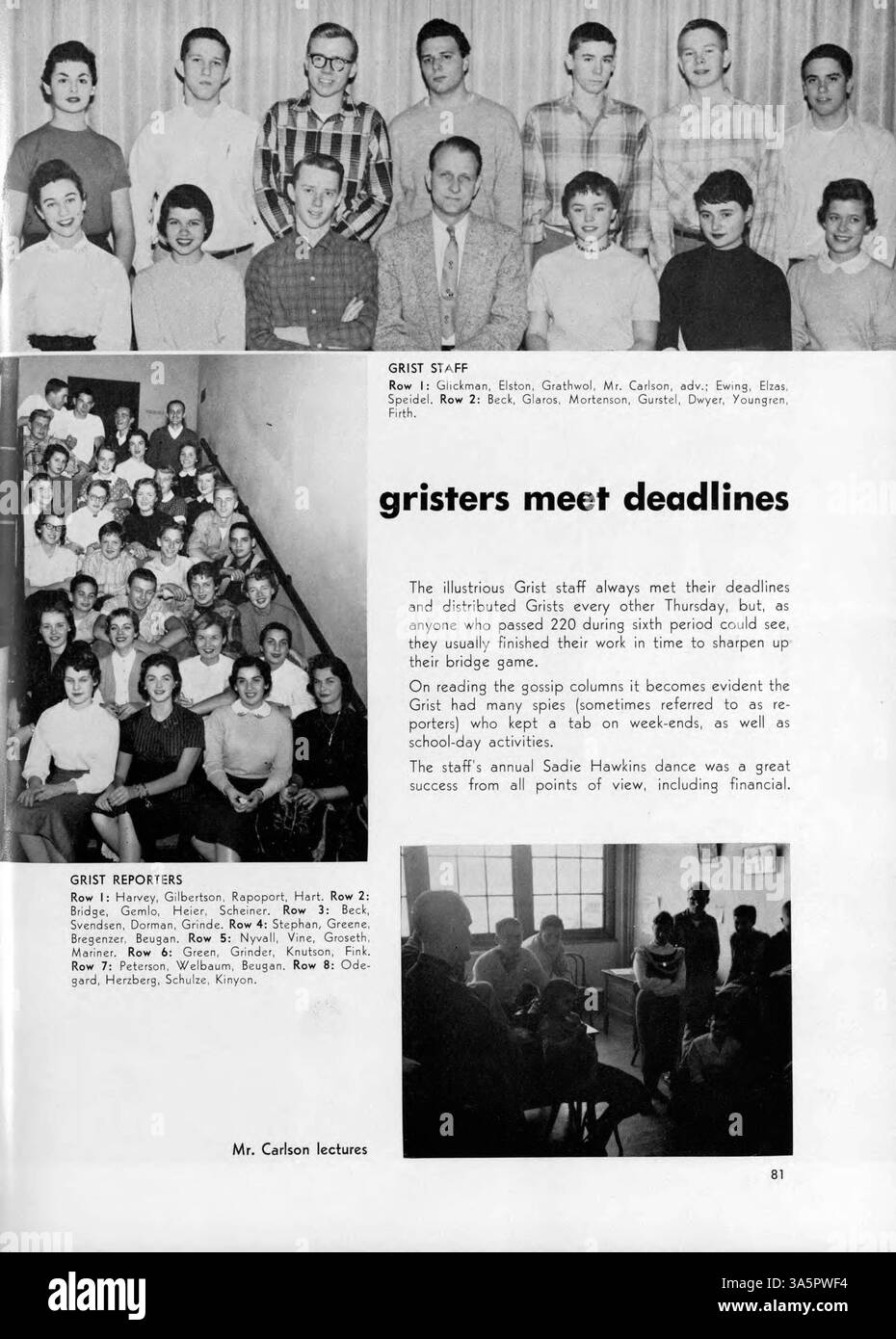 This 1957 Wahian yearbook captures the essence of Washburn High School ...