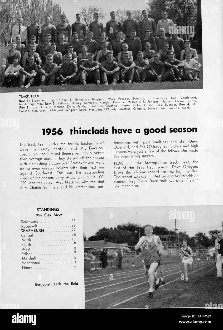 The 1957 Wahian yearbook highlights the events, student life, athletics ...