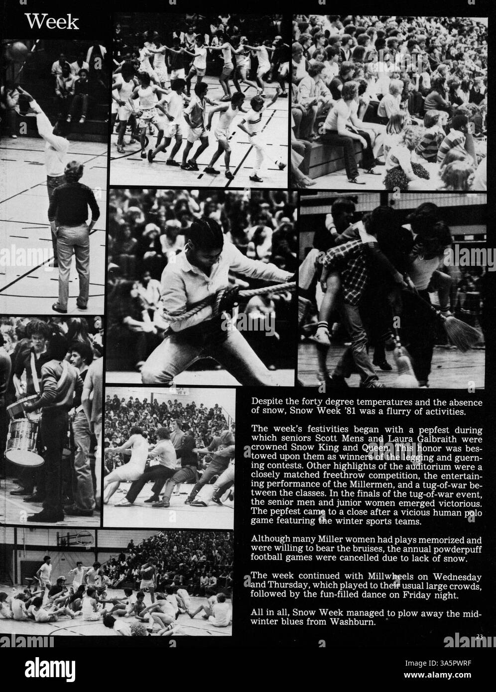 The 1981 wahian yearbook from washburn high school showcases stu hi-res ...