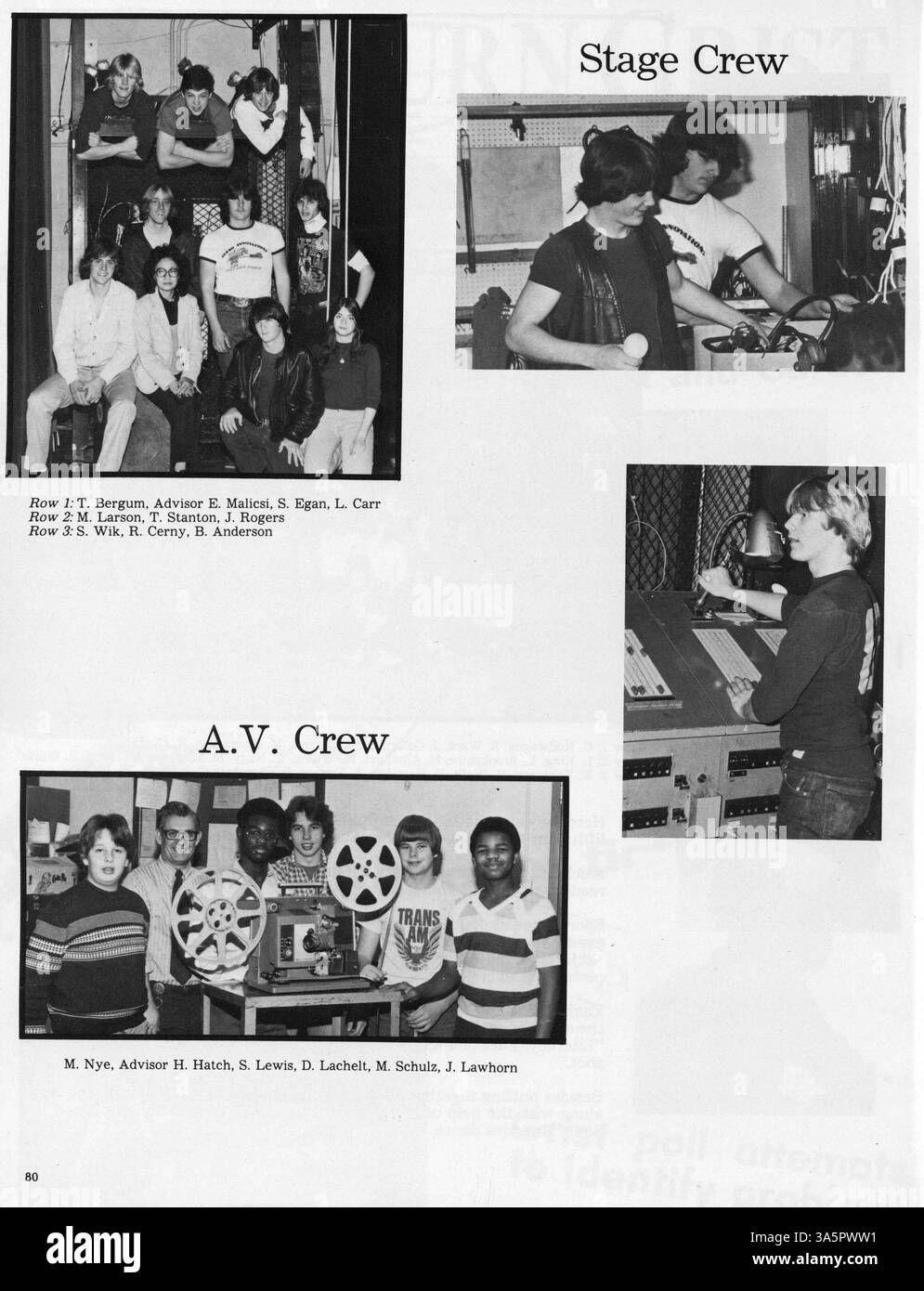 The 1981 Wahian yearbook from Washburn High School highlights the ...