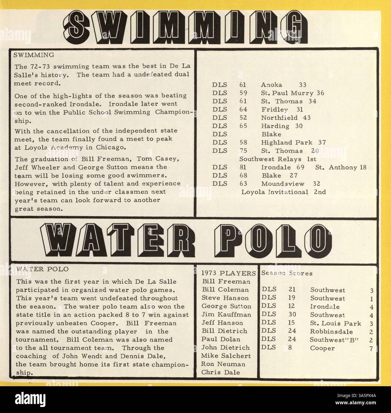 This edition of the 1973 De La Salle Yearbook preserves memories of the ...