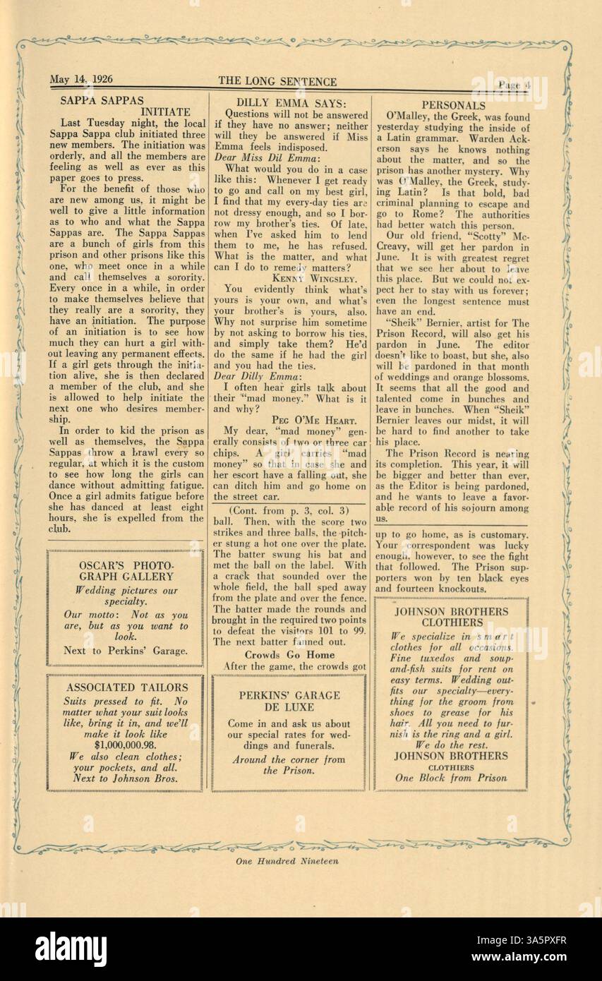 The 1926 Cardinal Yearbook showcases the events, clubs, students, and ...