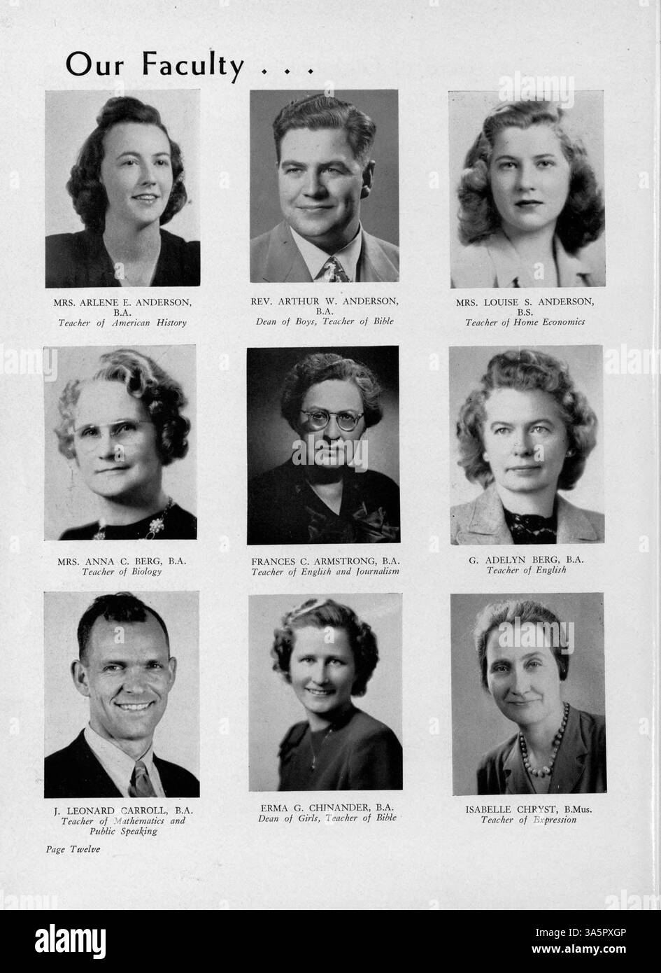 Yearbook offers a record of the 1948 1949 academic year hi-res stock ...