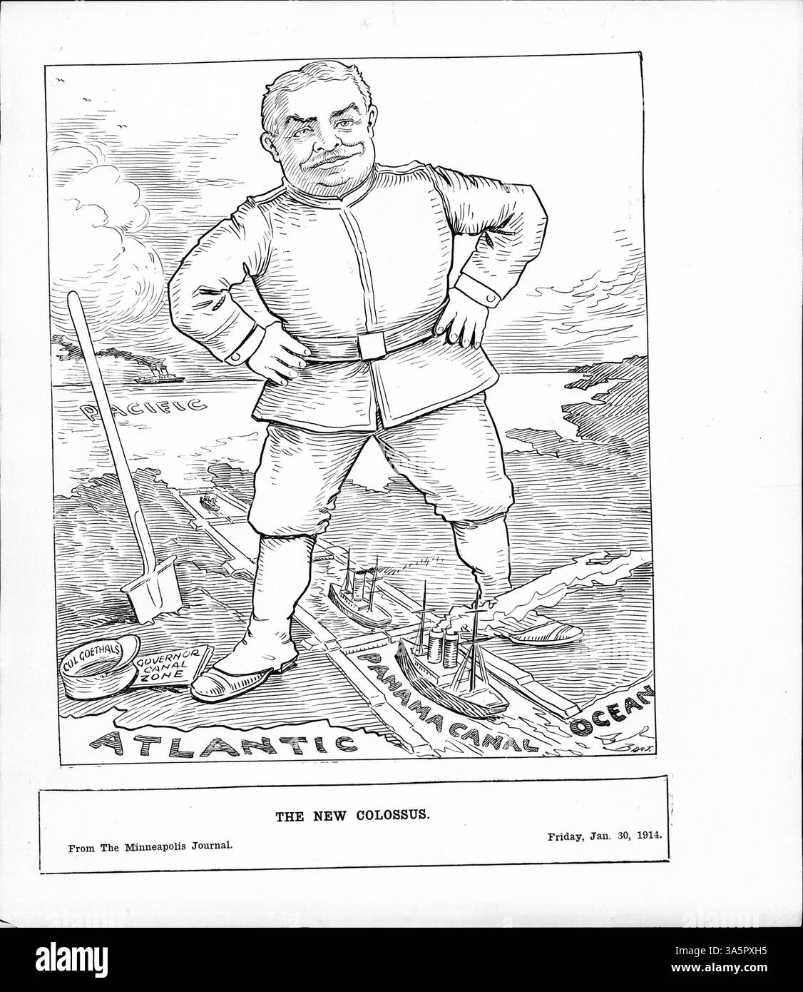 Colonel George Washington Goethals, chief engineer of the Panama Canal ...