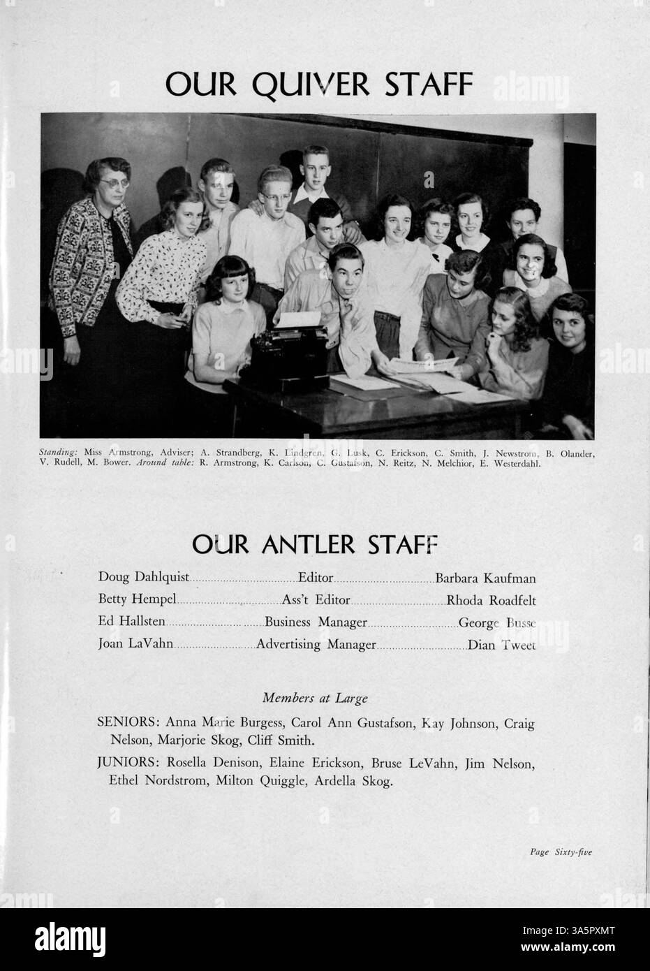 Social life for the 1948 1949 school year hi-res stock photography and images - Alamy