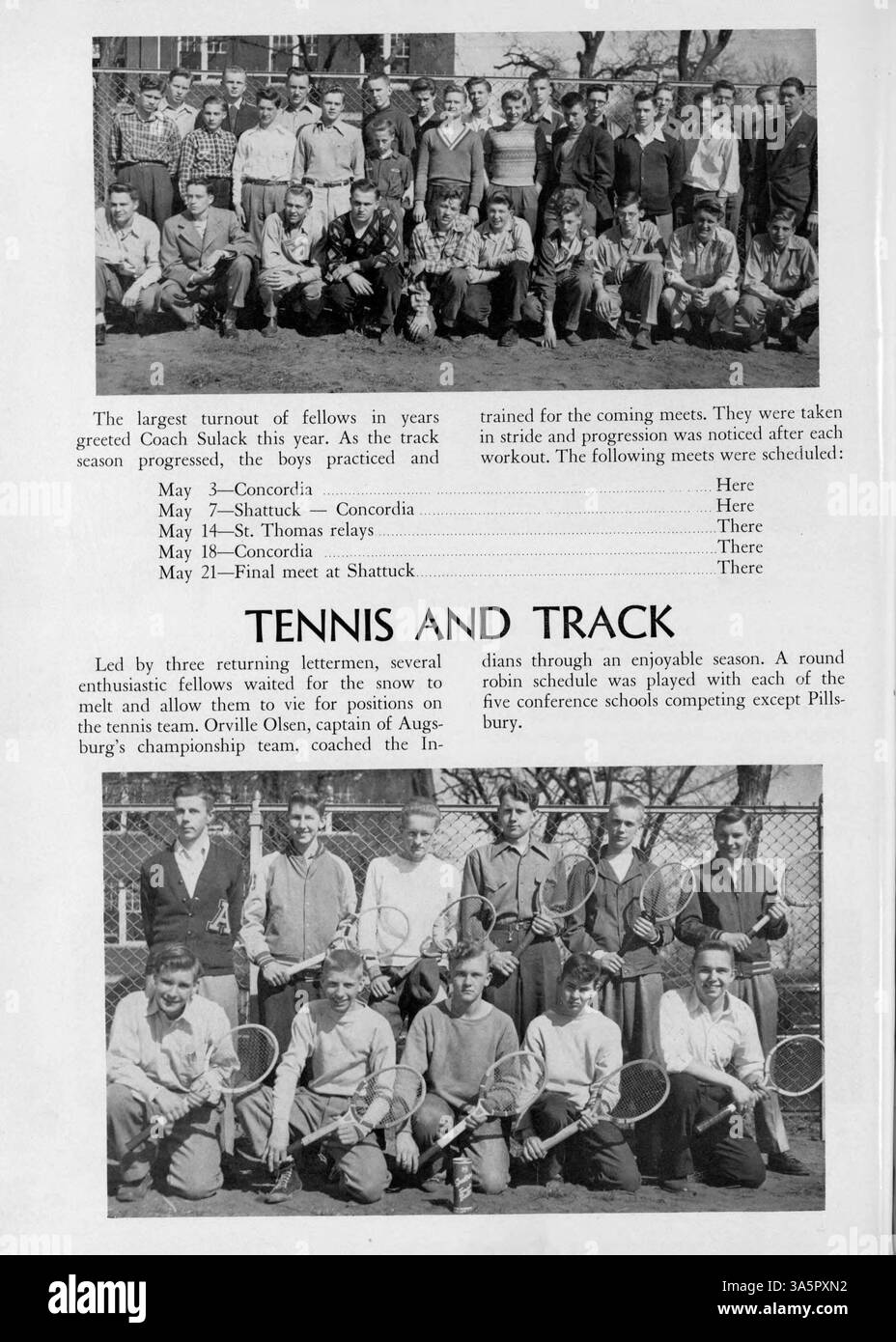 The 1949 edition of the 'Antler' yearbook from Minnehaha Academy captures significant moments ...