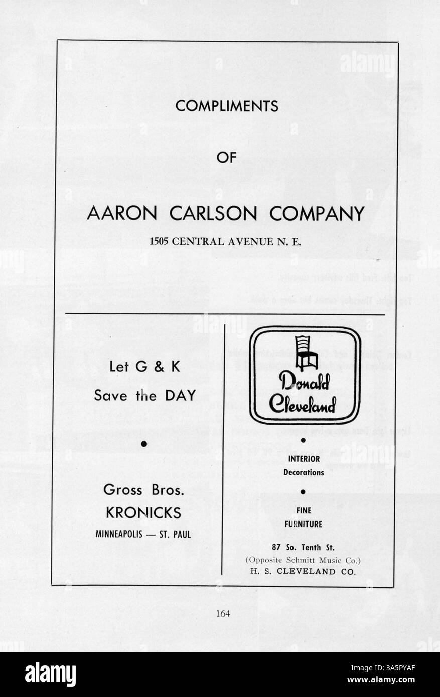 1952 blake yearbook reflects the activities hi-res stock photography ...