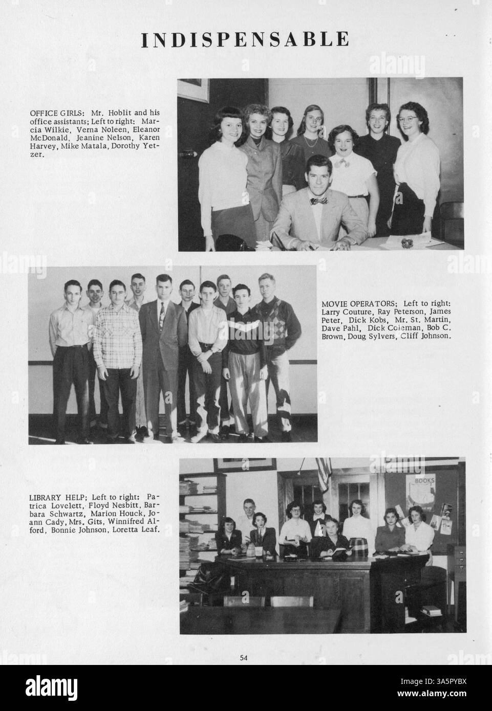 'The Bear' Yearbook for 1952 from Bloomington High offers a look at ...