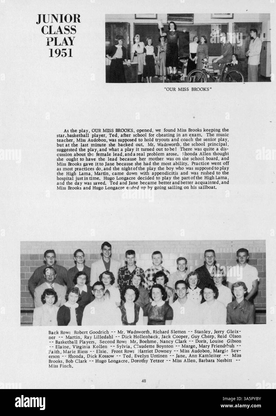 'The Bear' Yearbook for Bloomington High in 1952 highlights the school ...