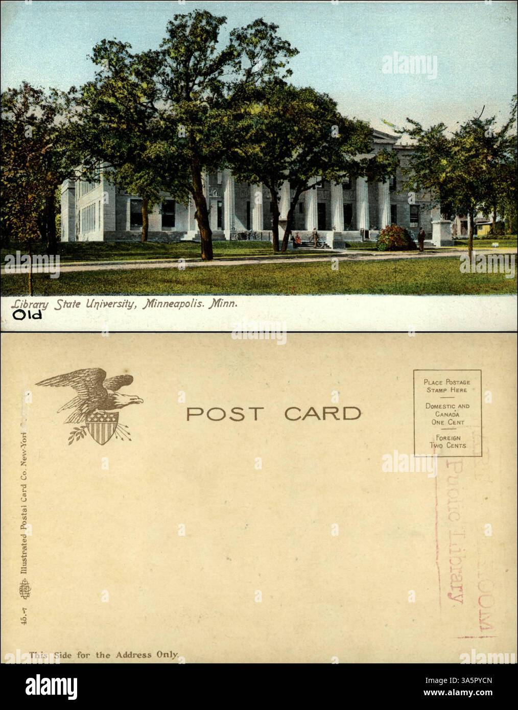 The exterior of the State University Library in Minneapolis, Minnesota ...