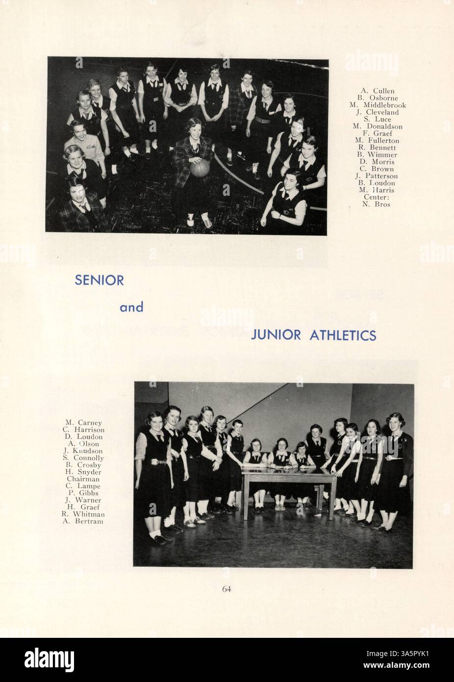 This high school yearbook from 1952 documents student activities hi-res ...