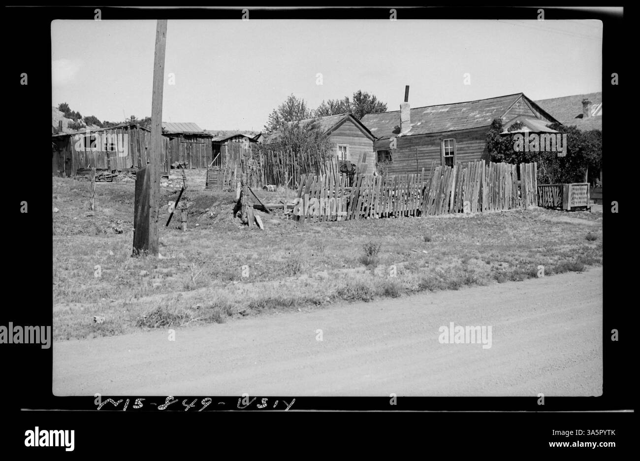 A photograph capturing the life of a mining community in 1946, showing ...
