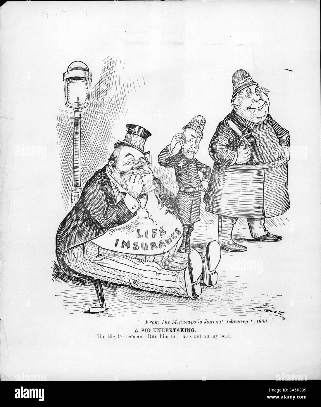 American federalism cartoon Black and White Stock Photos & Images - Alamy