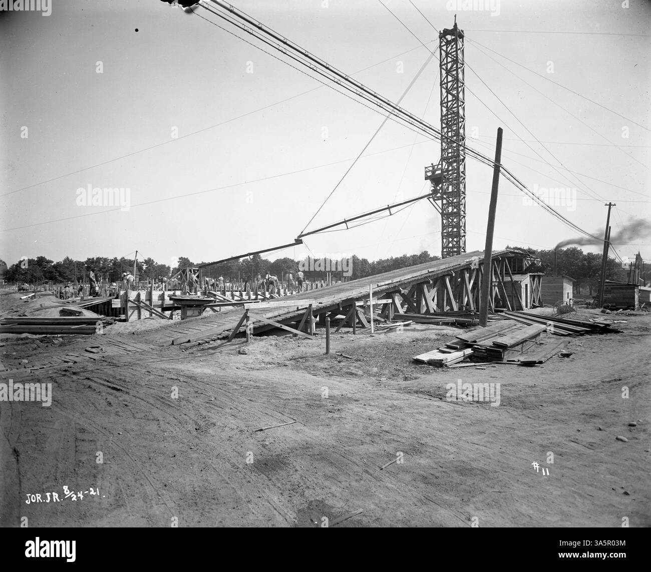 The construction of Jordan Jr. High School, completed in 1922, is ...