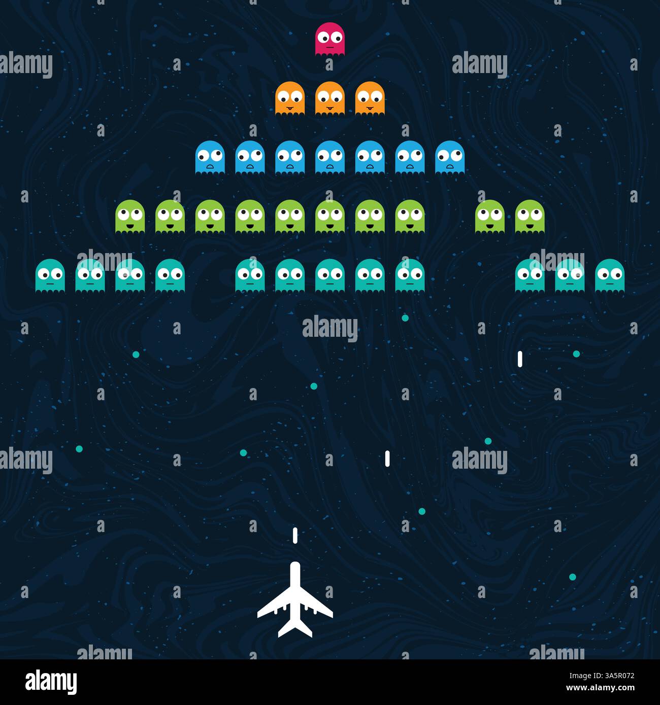 Ghost monsters aircraft game Stock Vector Image & Art - Alamy