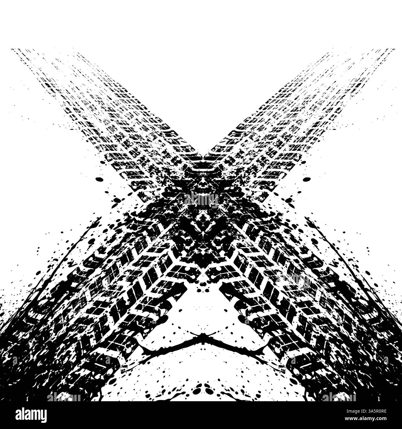 Perspective tires cross Stock Vector Image & Art - Alamy